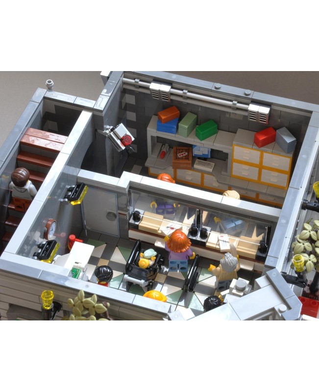 LEGO MOC Modular Post Office by peedeejay | Rebrickable - Build with LEGO