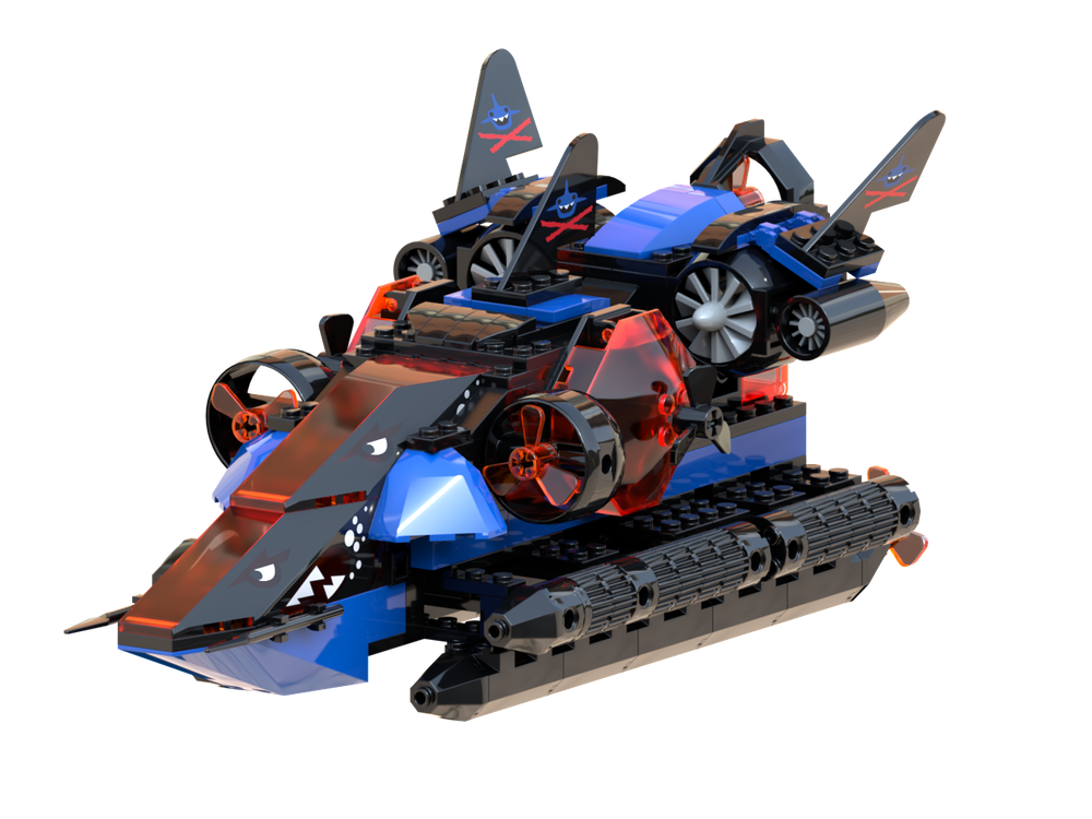 LEGO MOC Aqua - Shark modular submarine by Brick_Daniel | Rebrickable ...