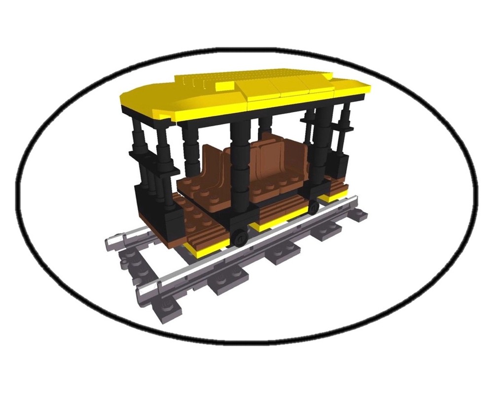 LEGO MOC Old Time Trolley by RTN_LNA | Rebrickable - Build with LEGO