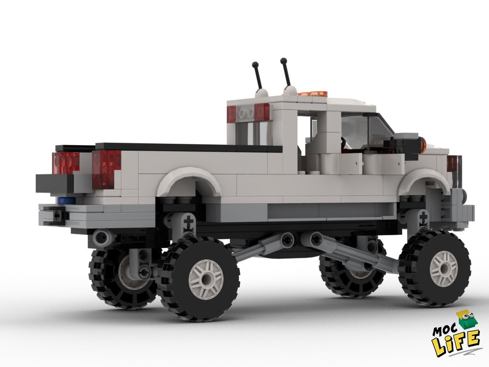LEGO MOC Ford F-450 quad cab long bed lifted Sema version by MocLife ...