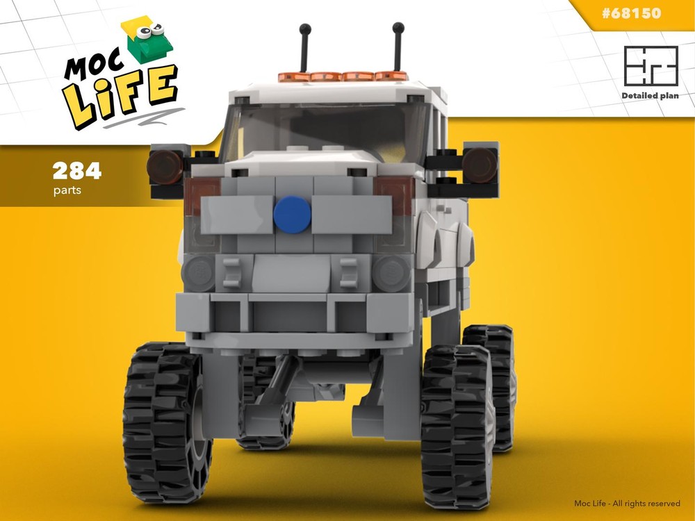 LEGO MOC Ford F-450 quad cab long bed lifted Sema version by MocLife ...