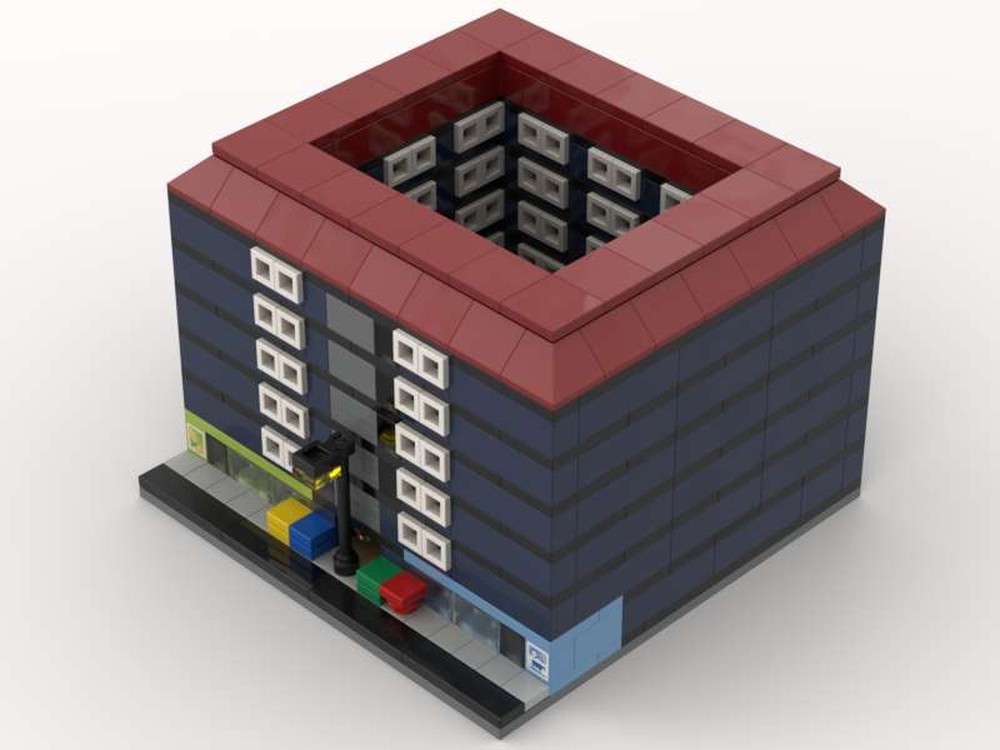 Lego Moc Modular Neighborhood Building 1 0 Corner By Meregt