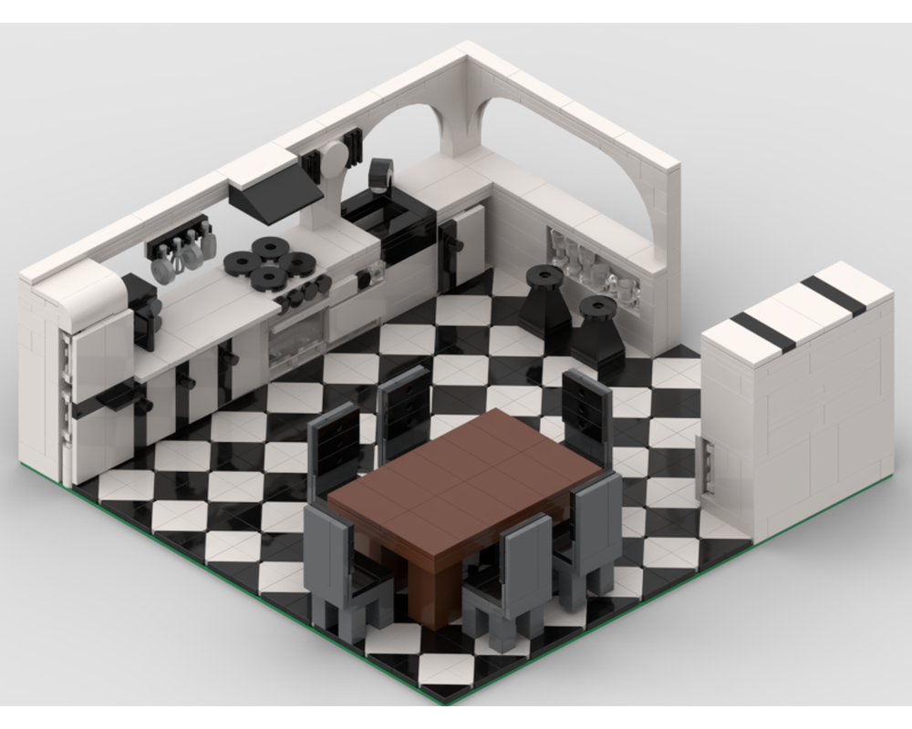 LEGO MOC Modular rooms - kitchen by przemoe | Rebrickable - Build with LEGO