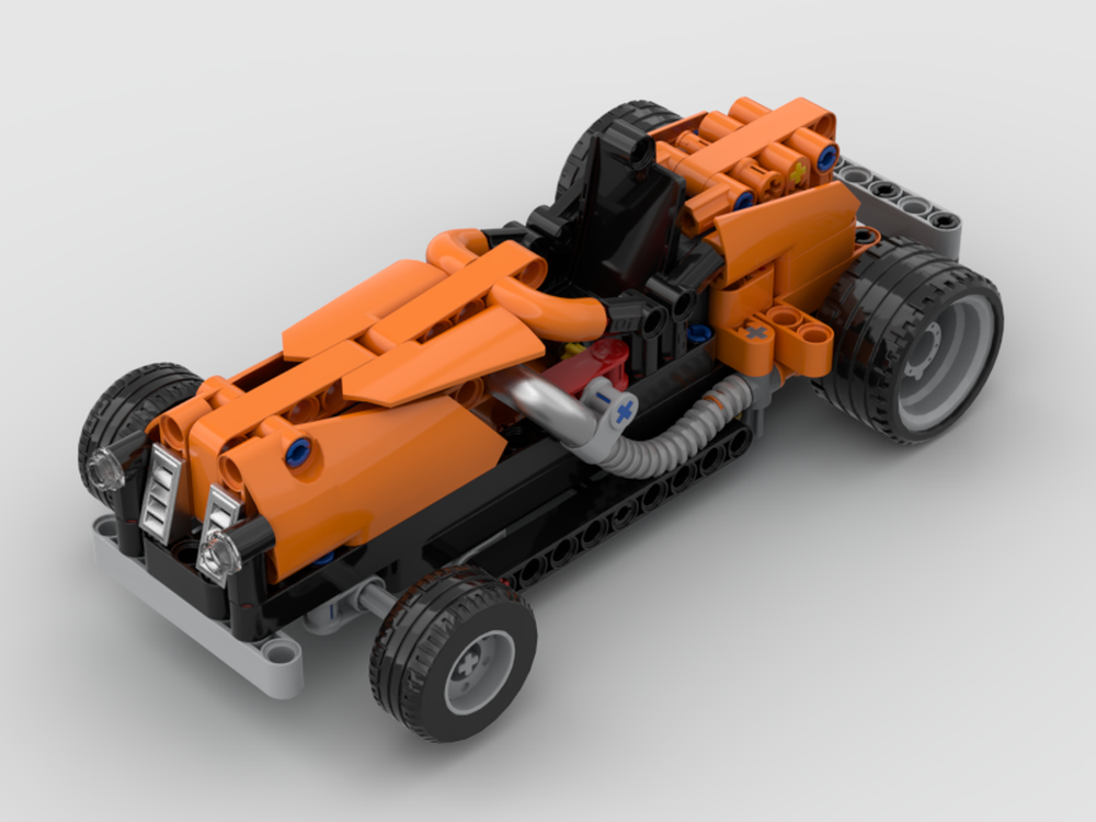 LEGO MOC 42104 Vintage Race Car by Barcia | Rebrickable - Build with LEGO