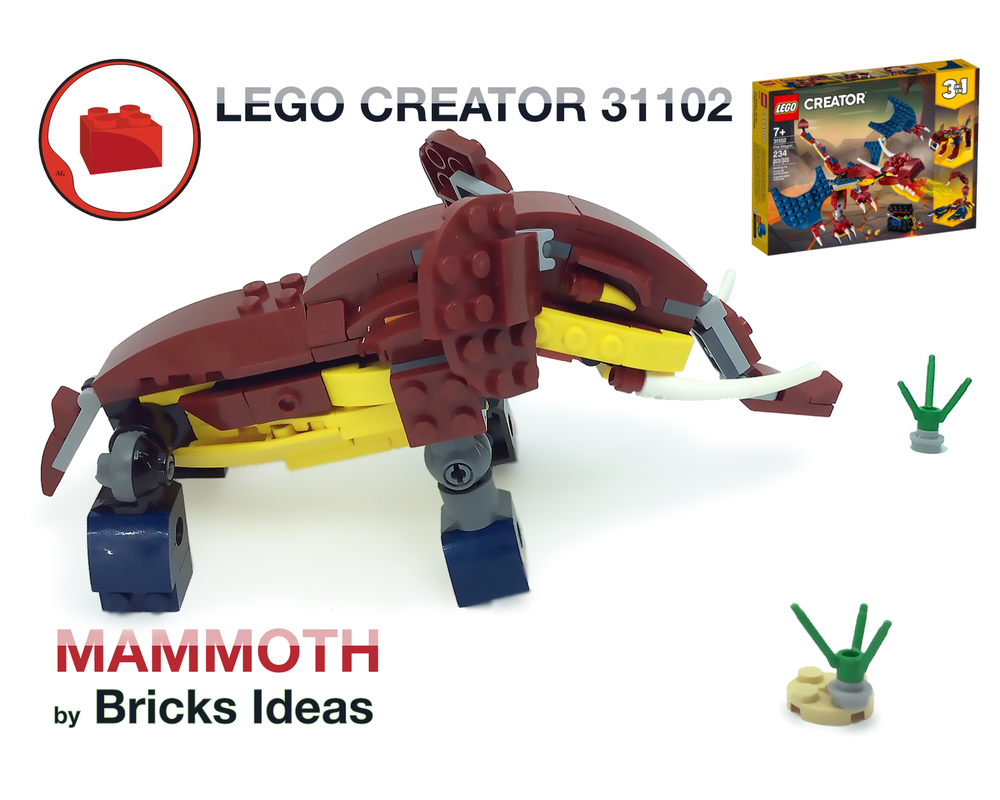 LEGO MOC Mammoth Animal - Lego Creator 31102 by Bricks Ideas ...