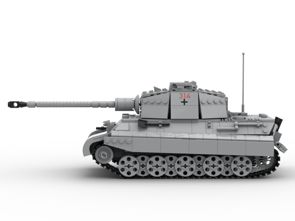 LEGO MOC Tiger II Ausf B heavy tank (Feldgrau) by gunsofbrickston ...