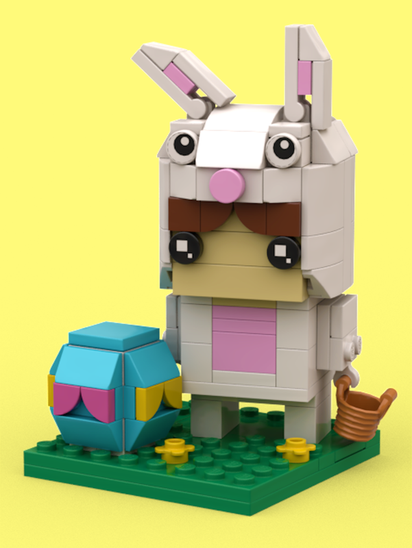 LEGO MOC Bunny Suit Brickheadz by Nicole1 | Rebrickable - Build with LEGO