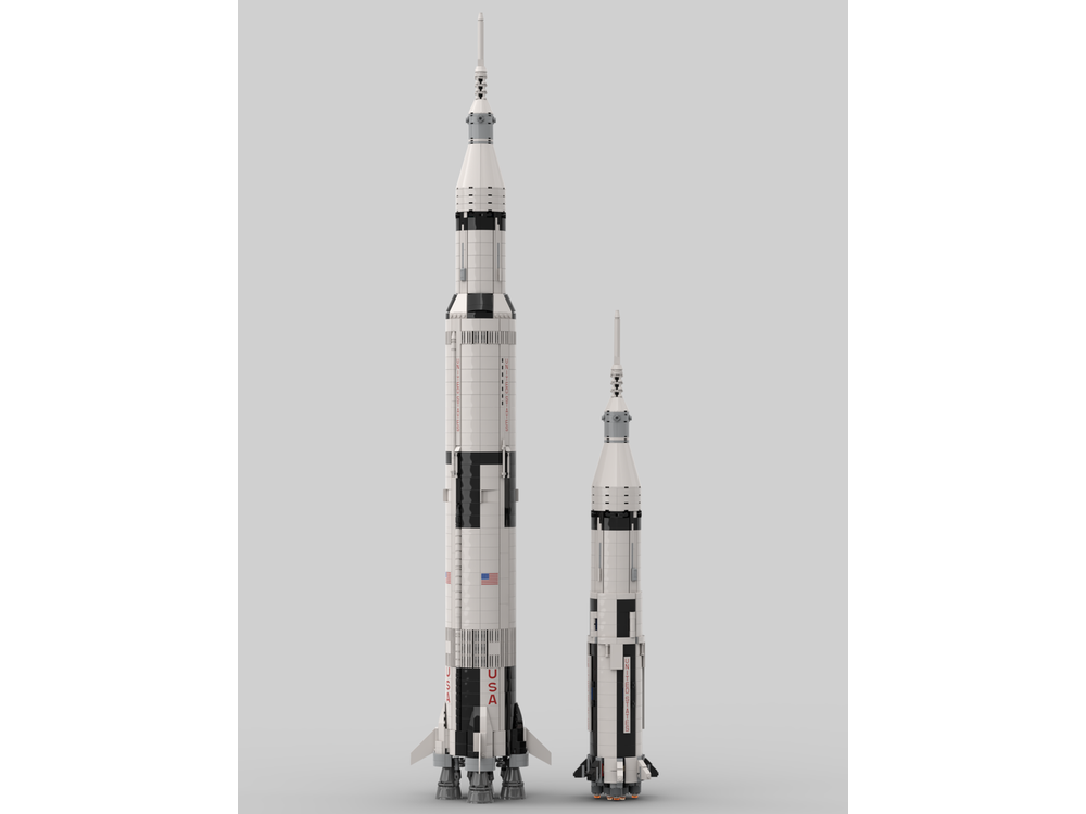 LEGO MOC 21309 - Saturn IB by zeegiraf | Rebrickable - Build with LEGO
