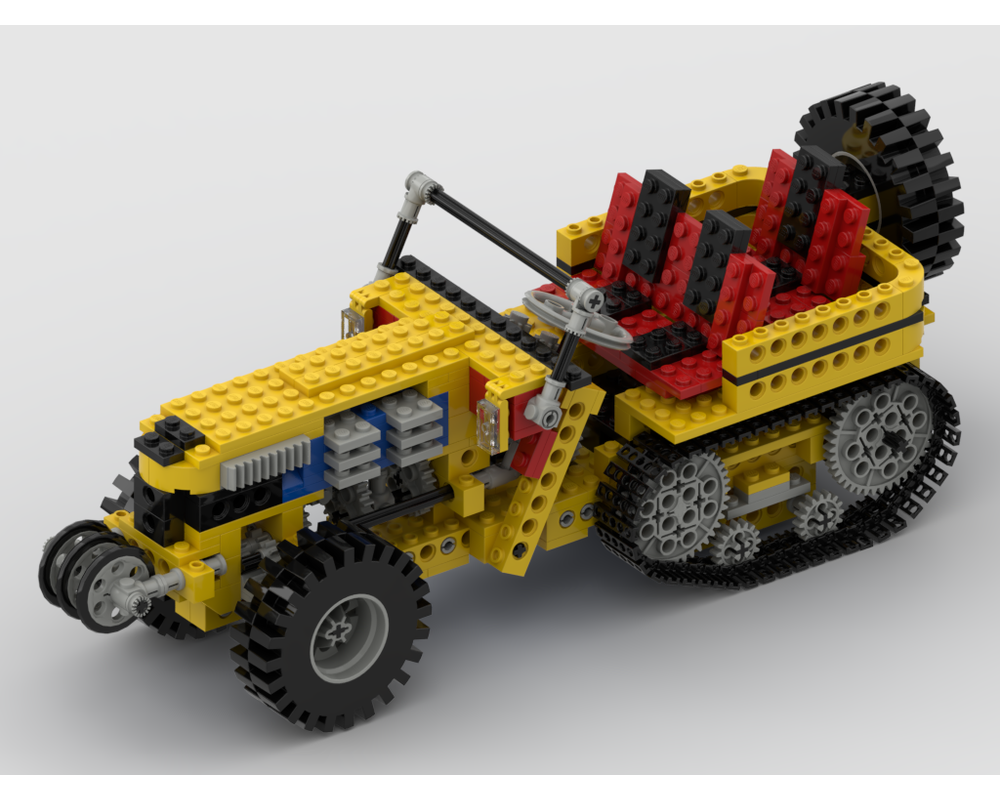 LEGO MOC Classic Technic Half-track by PaKo64 | Rebrickable - Build ...