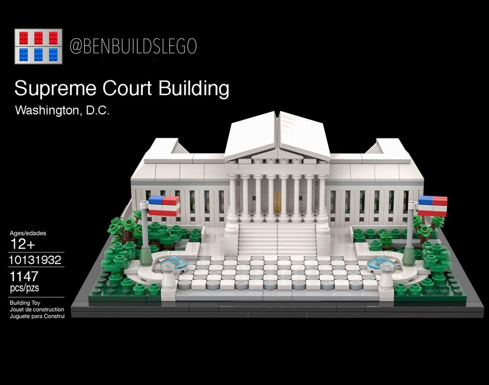LEGO MOC US Supreme Court Building by benbuildslego | Rebrickable ...