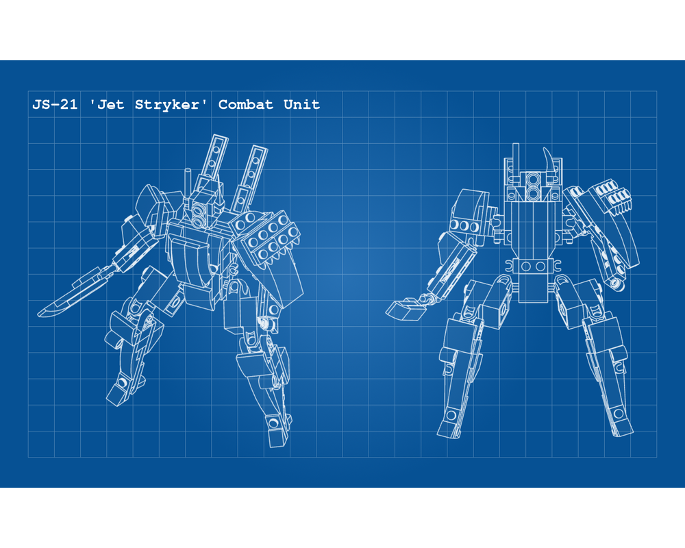 LEGO MOC Combat Mech 'Jet Stryker' by thesagan | Rebrickable - Build ...