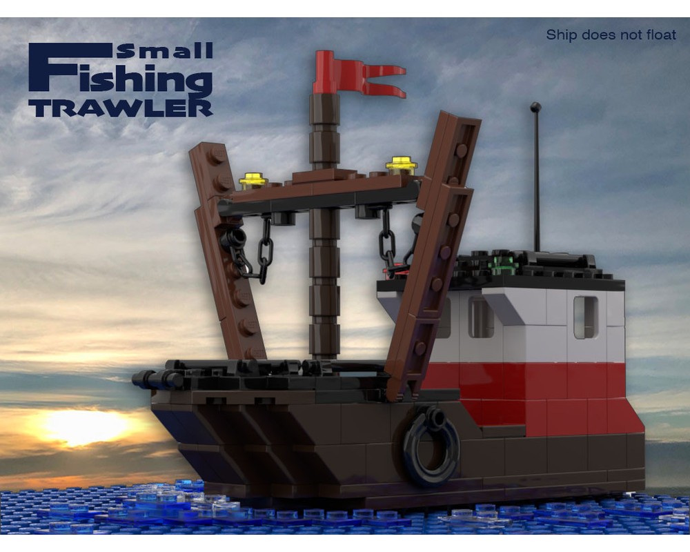 LEGO MOC Small Fishing Trawler by SimpleFlo | Rebrickable - Build with LEGO