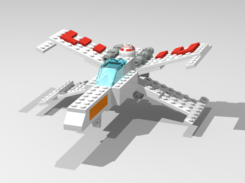 LEGO MOC Star Wars X-Wing (simple version) by Brickworx | Rebrickable ...