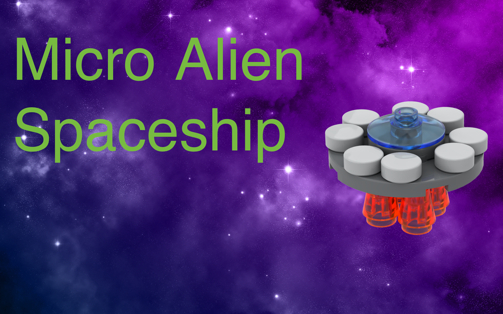 Lego Moc Micro Alien Spaceship By Leftride Rebrickable Build With Lego