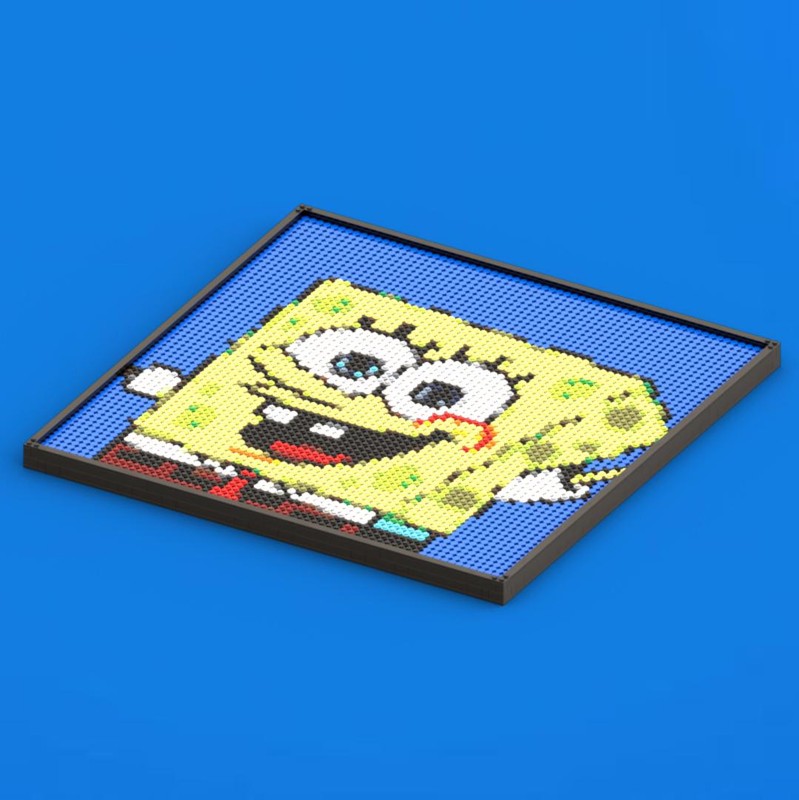 Lego Moc Spongebob Squarepants Mosaic By Philippbricks Rebrickable