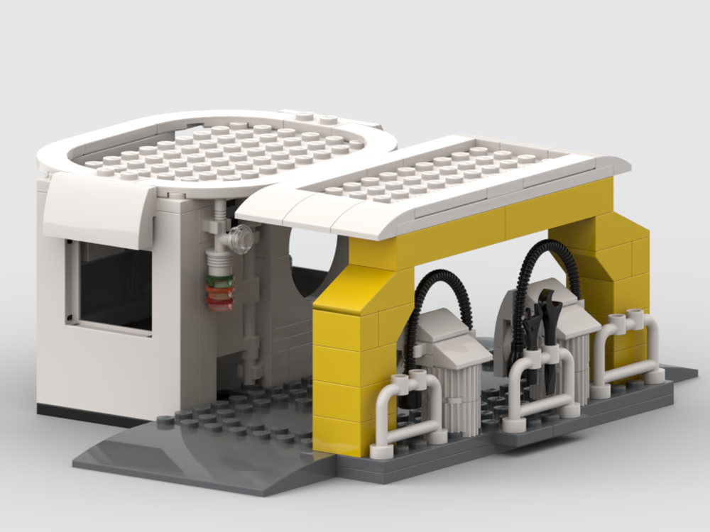 LEGO MOC Small Gas station by przemoe | Rebrickable - Build with LEGO