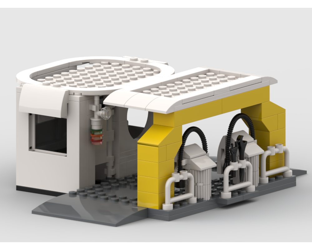LEGO MOC Small Gas station by przemoe | Rebrickable - Build with LEGO
