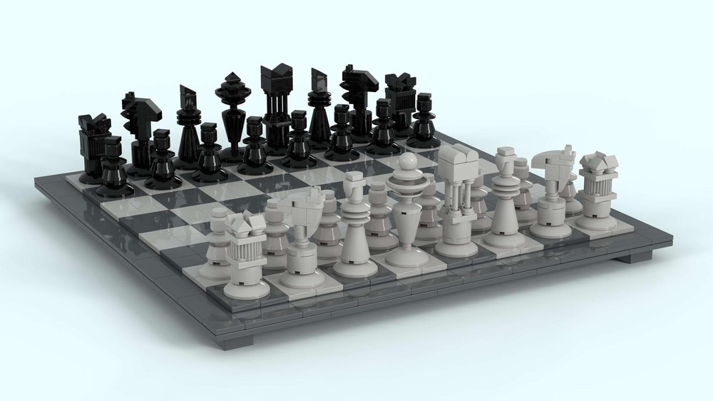 LEGO MOC Chess Set by Bonsaika | Rebrickable - Build with LEGO