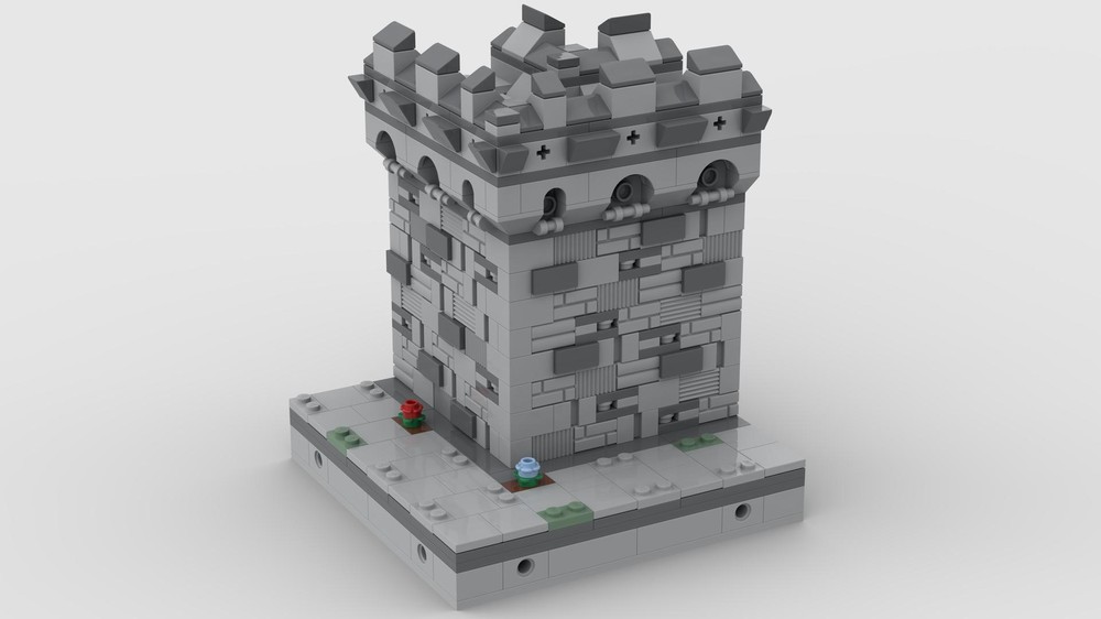 LEGO MOC Mini-Medieval-Modulars 23 - "Wall Corner Inverted" by mocscout ...