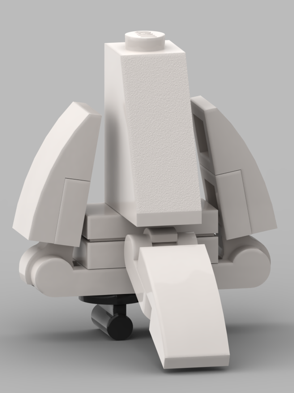 LEGO MOC Nano-Scale Lambda Class Shuttle by Toxovolist | Rebrickable ...