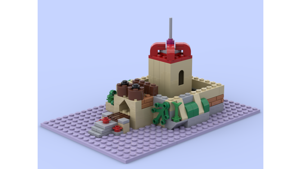 LEGO MOC Micro Castle with Keep by Dafeld | Rebrickable - Build with LEGO