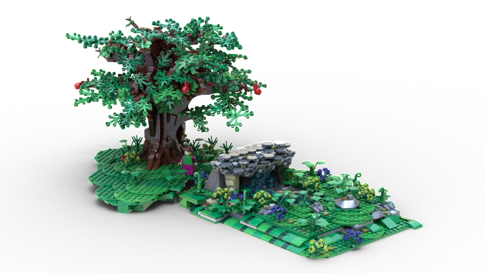 LEGO MOC Big old apple tree and spring by Jojobilou | Rebrickable ...