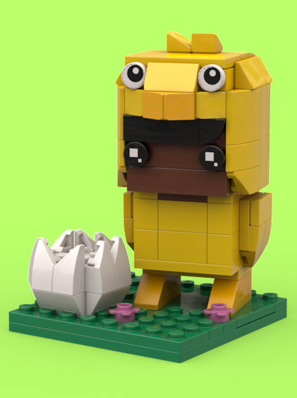 LEGO MOC Chick Suit Brickheadz by Nicole1 | Rebrickable - Build with LEGO