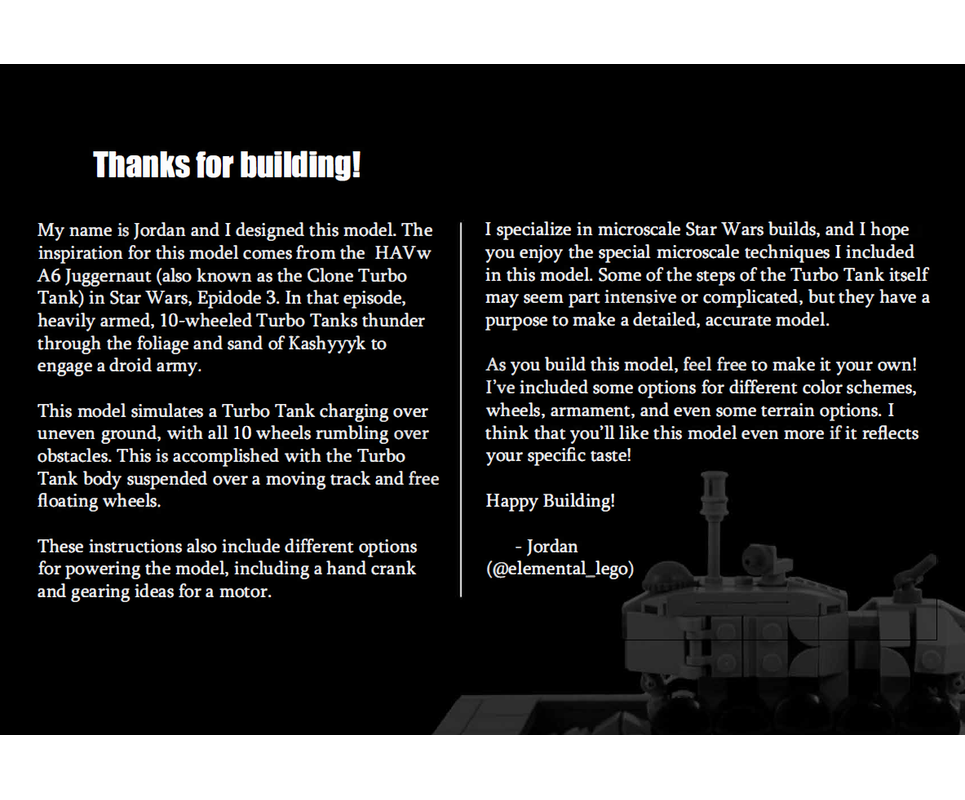 LEGO MOC Mechanical Turbo Tank by elemental_lego | Rebrickable - Build ...