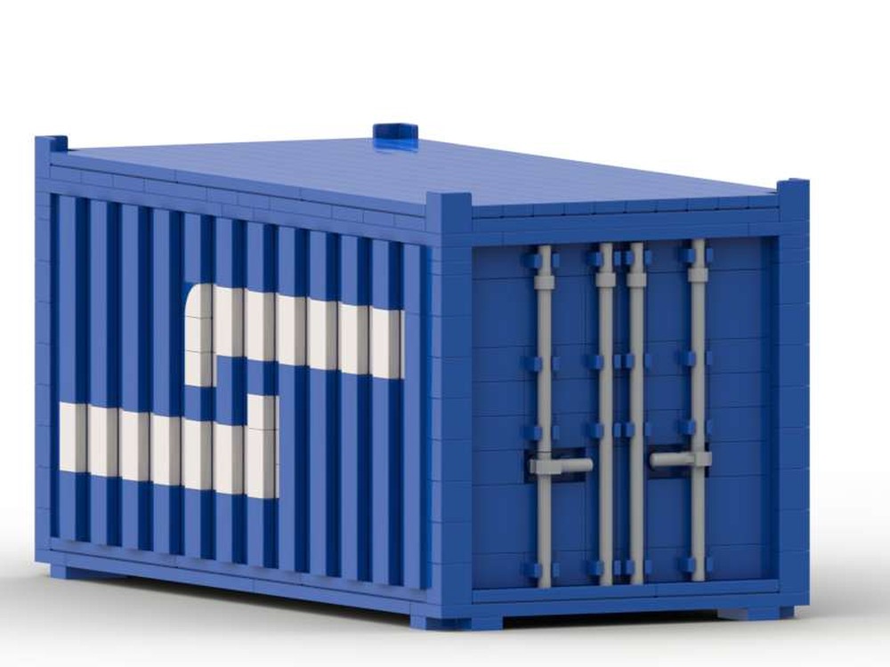 LEGO MOC Shipping container 20"blue model team by MartiN79NespoR ...
