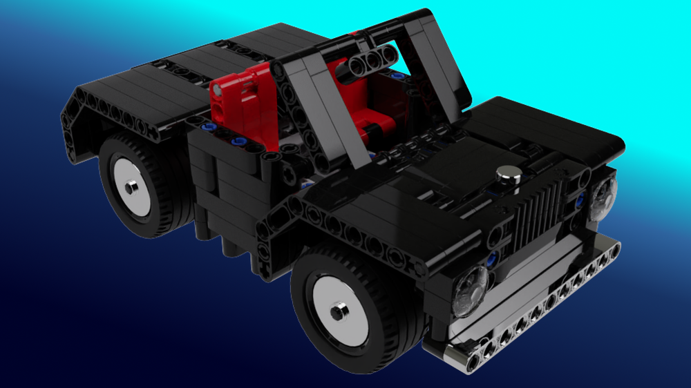 Lego Moc Jeep For 2 Person By Gyugyu Rebrickable Build With Lego