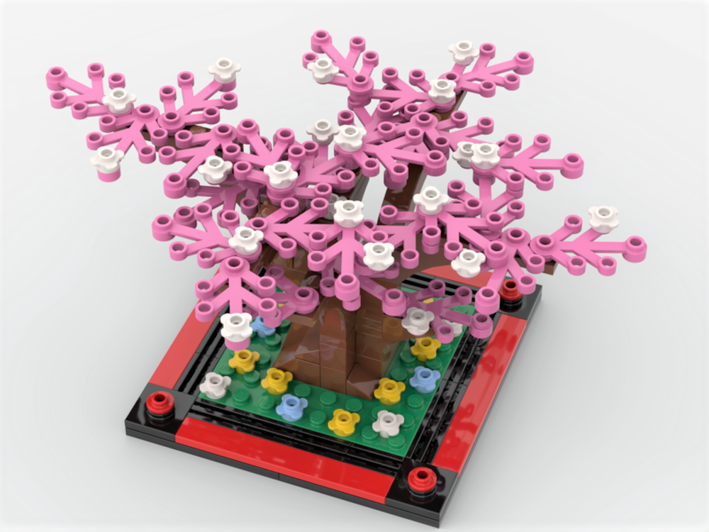 LEGO MOC Sakura tree by xmsbricks | Rebrickable - Build with LEGO