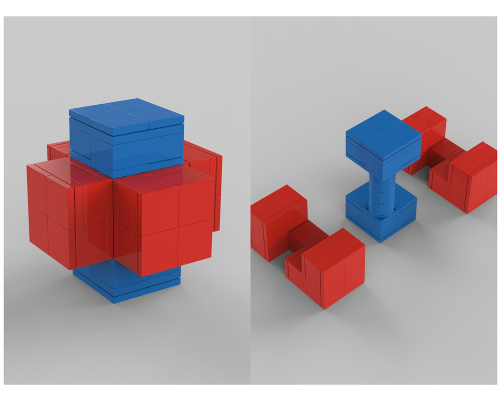 LEGO MOC LEGO 3-Piece Burr Puzzle by weixinf | Rebrickable - Build with ...