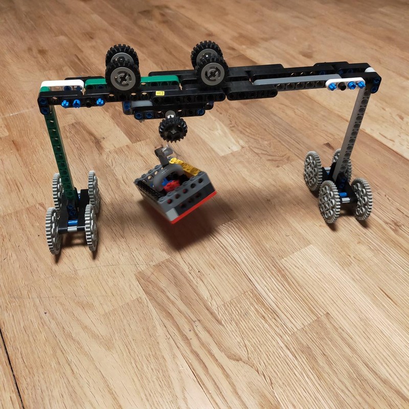 LEGO MOC-69308 Small crane with Wheels and a bucket by Laurezia ...