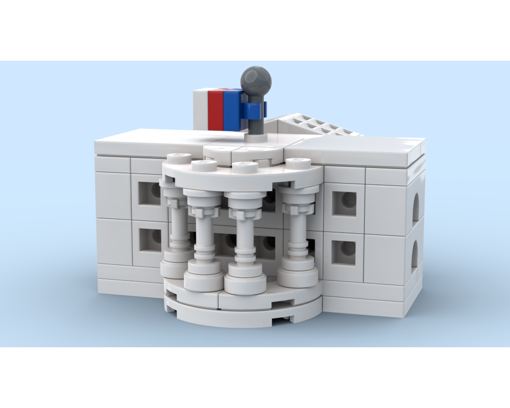 LEGO MOC Mini White House by Dujk | Rebrickable - Build with LEGO