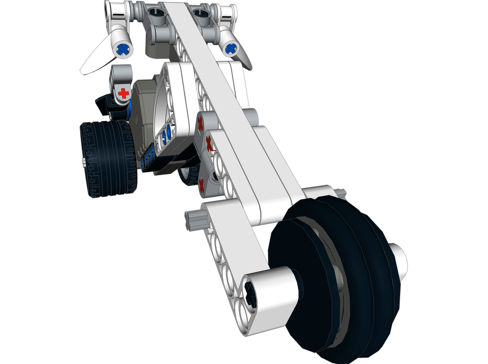 LEGO MOC Pull back chopper by alter-lego | Rebrickable - Build with LEGO