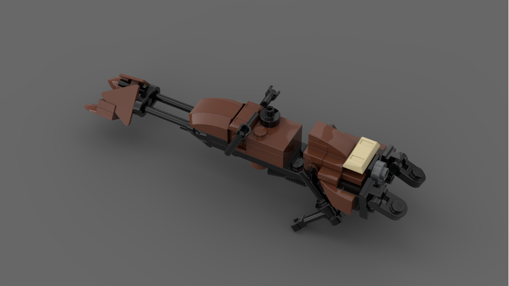LEGO MOC 74-Z Speeder Bike White by JohndieRocks | Rebrickable - Build ...