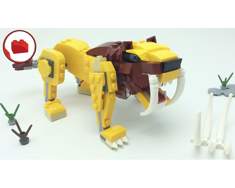 LEGO MOC Saber-toothed tiger - Lego Creator 31112 set by Bricks Ideas ...