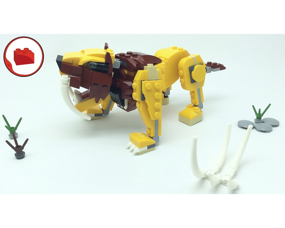 LEGO MOC Saber-toothed tiger - Lego Creator 31112 set by Bricks Ideas ...