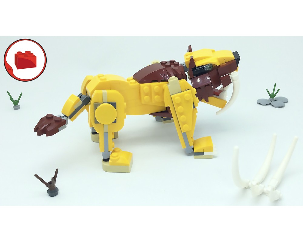 LEGO MOC Saber-toothed tiger - Lego Creator 31112 set by Bricks Ideas ...