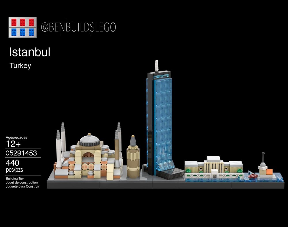 Lego Moc Istanbul Skyline By Benbuildslego Rebrickable Build With Lego