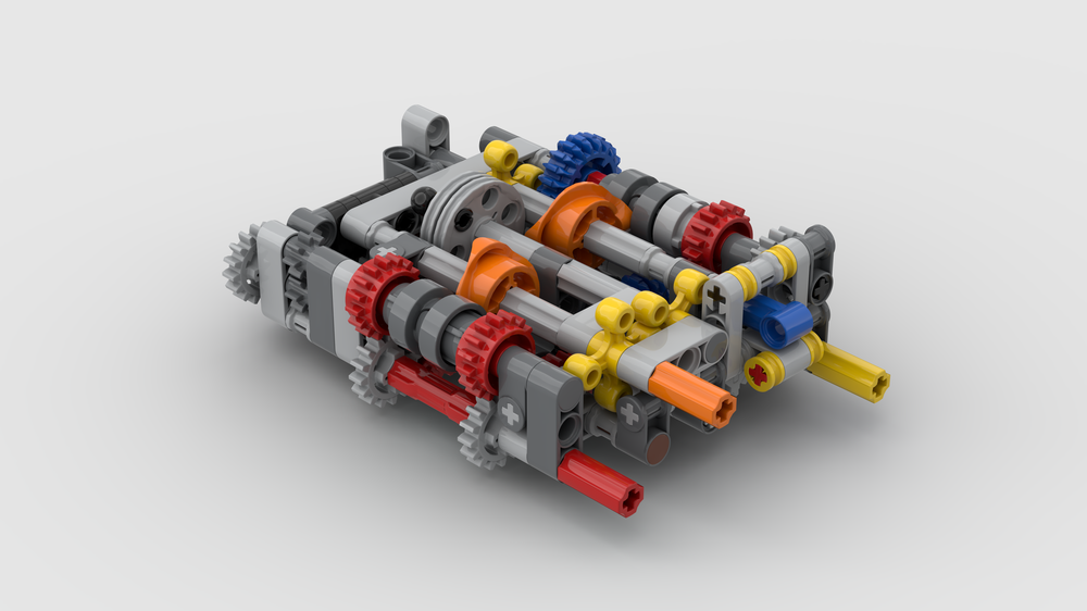 LEGO MOC 6-speed sequential gearbox by Whathetech | Rebrickable - Build ...