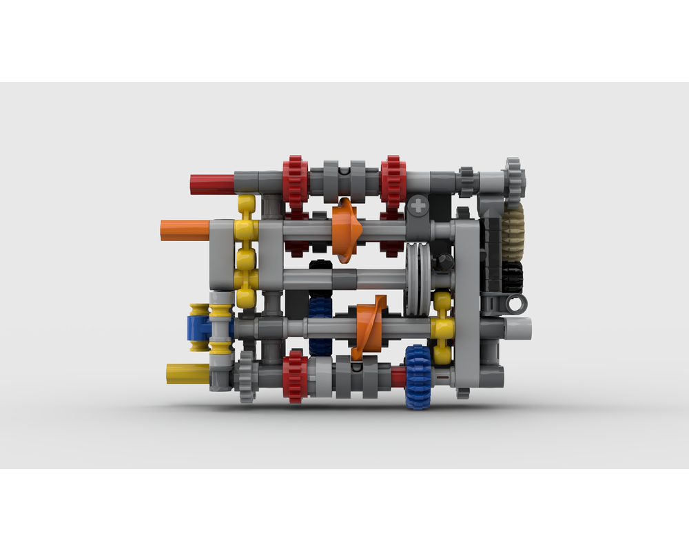 Lego Moc 6 Speed Sequential Gearbox By Whathetech Rebrickable Build