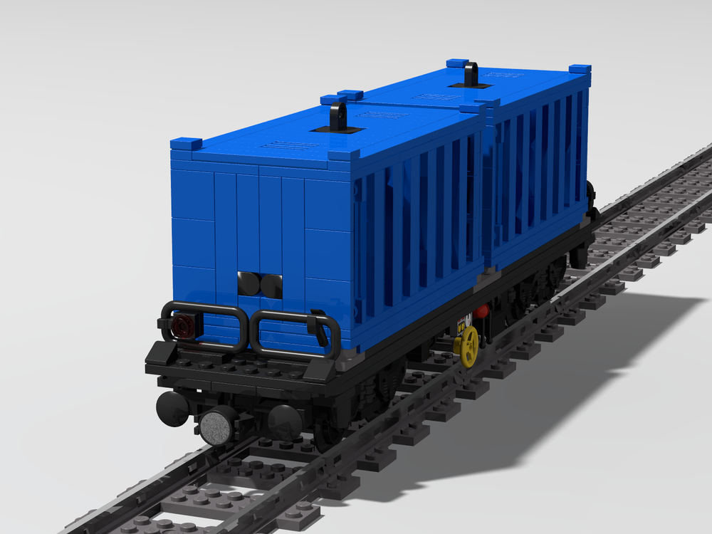 LEGO MOC Container Wagon (4-axle) by langemat | Rebrickable - Build ...