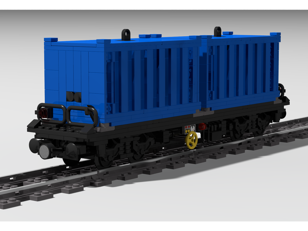 LEGO MOC Container Wagon (4-axle) by langemat | Rebrickable - Build ...