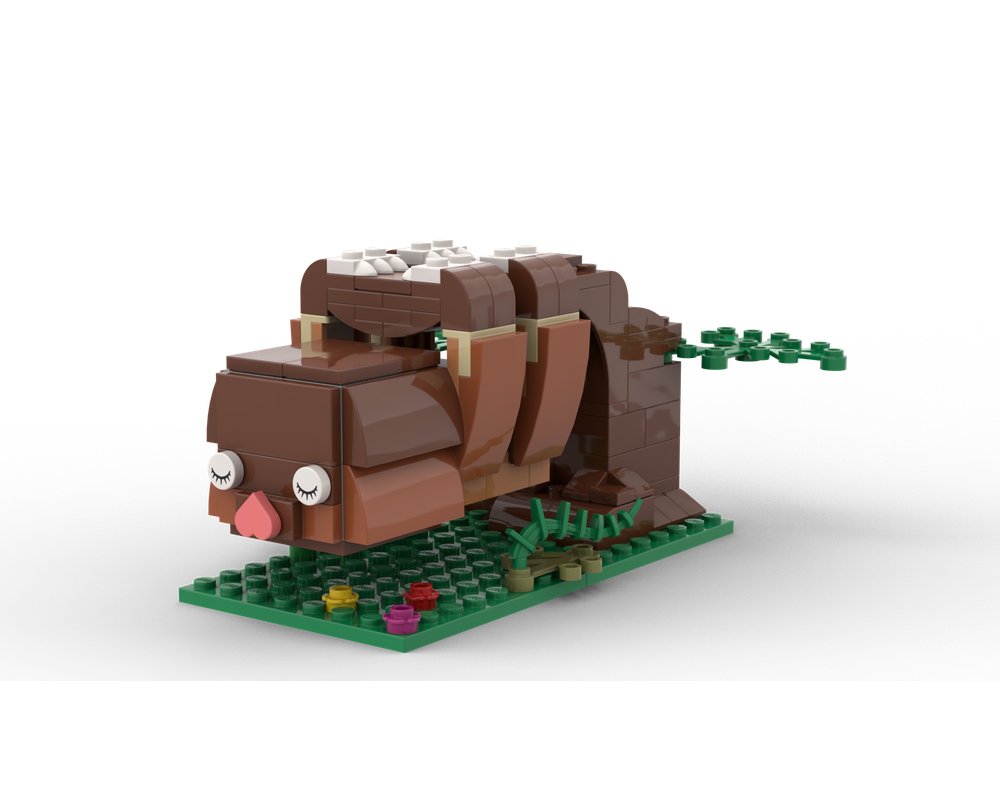 LEGO MOC Sloth Brickheadz/Klotzkopp by Steinklein | Rebrickable - Build ...