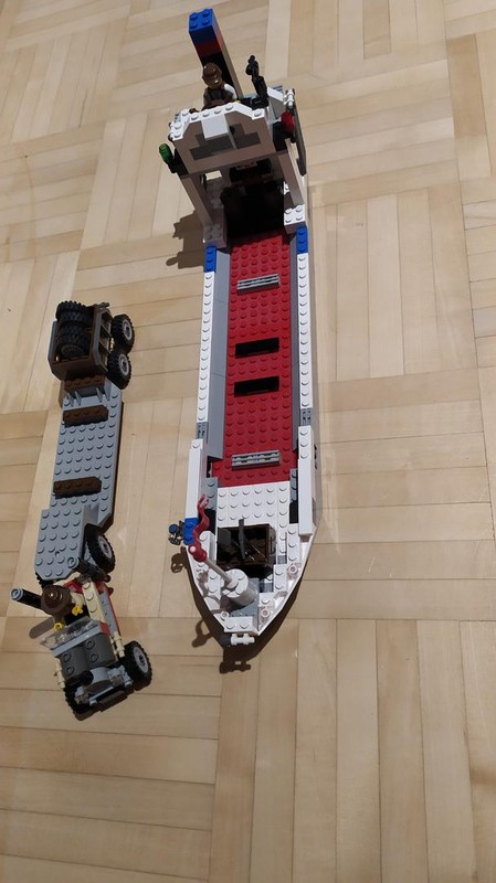 Lego Moc Container Ship Modification By Bernhard Rebrickable Build