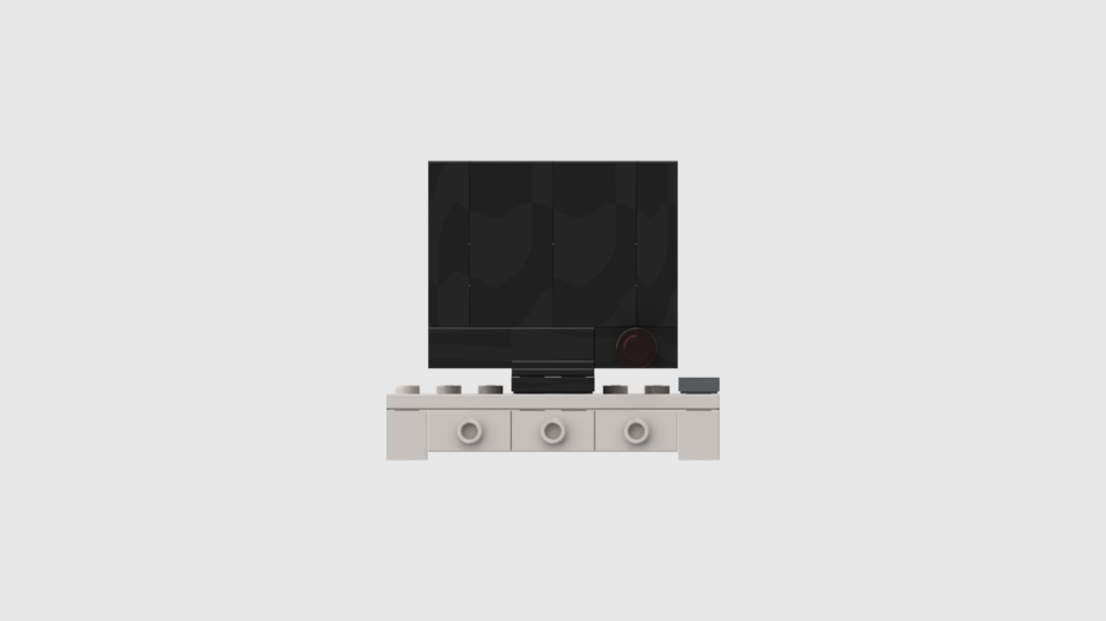 LEGO MOC Big TV Screen w Sideboard by MeisterbauerPK | Rebrickable ...