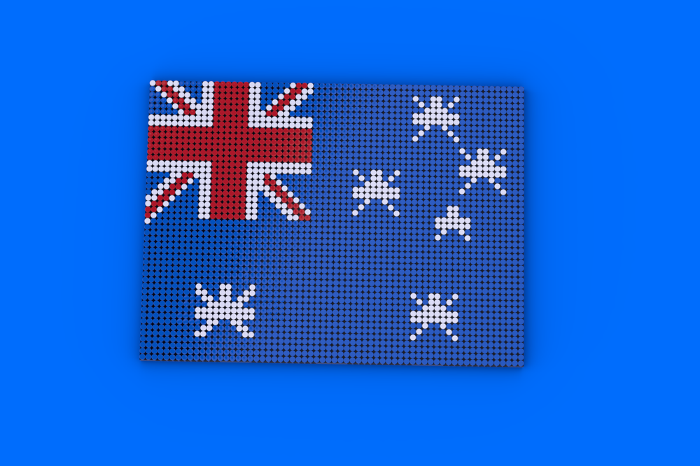 Lego Moc Australian Flag By Absolutelegobuilds Rebrickable Build