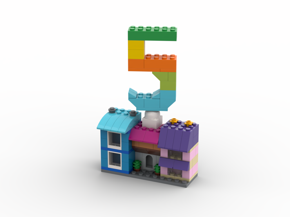 LEGO MOC Fifth Birthday by BrickBrush | Rebrickable - Build with LEGO