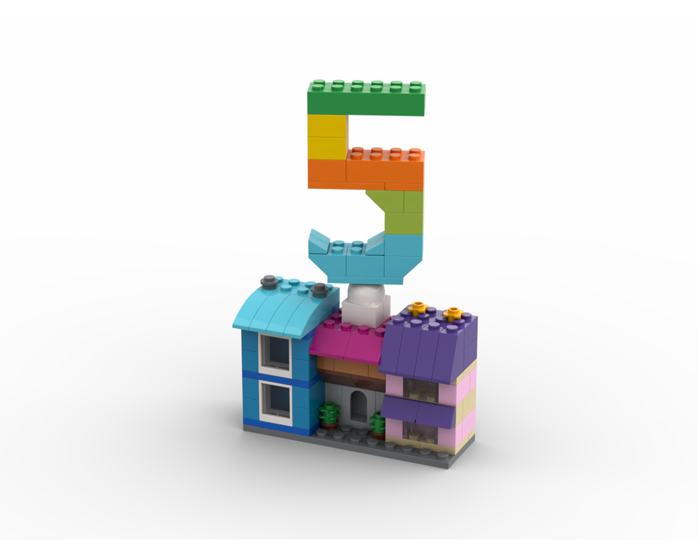 LEGO MOC Fifth Birthday by BrickBrush | Rebrickable - Build with LEGO